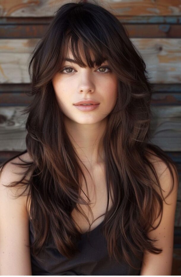 Corte de Cabelo Longo com Franja: As Melhores Ideias para Mudar o ...