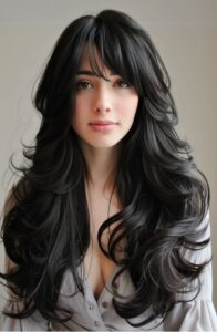 Corte de Cabelo Longo com Franja: As Melhores Ideias para Mudar o Visual com Estilo! - Kioshi Sako