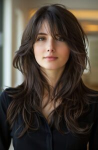 Corte de Cabelo Longo com Franja: As Melhores Ideias para Mudar o Visual com Estilo! - Kioshi Sako