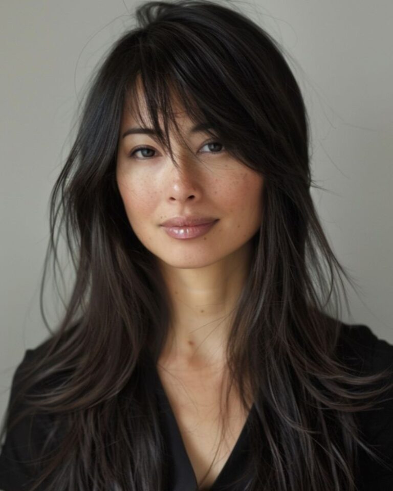 Corte de Cabelo Longo com Franja: As Melhores Ideias para Mudar o Visual com Estilo! - Kioshi Sako