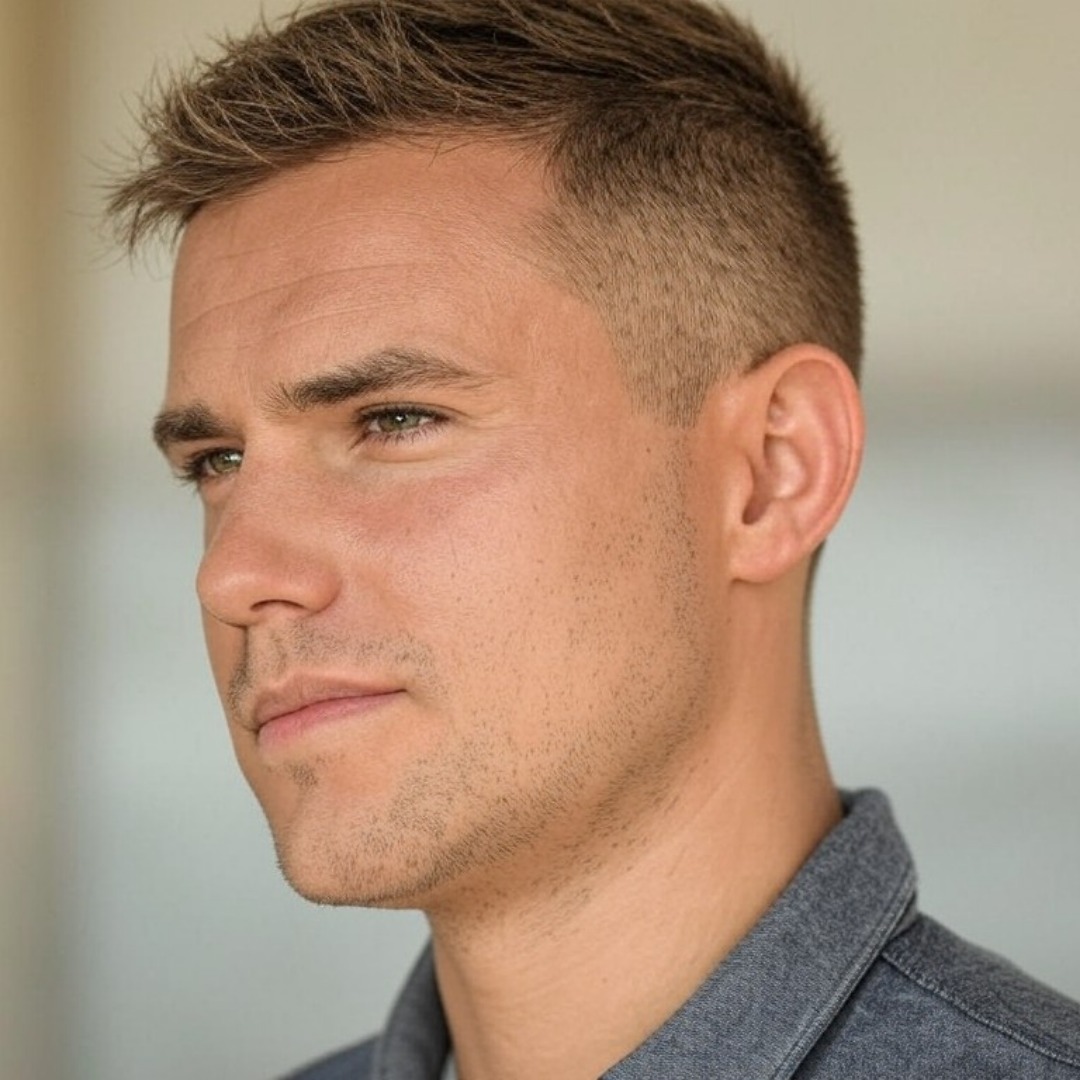 Estilo de corte de cabelo masculino curto fade curto (13) - Kioshi Sako